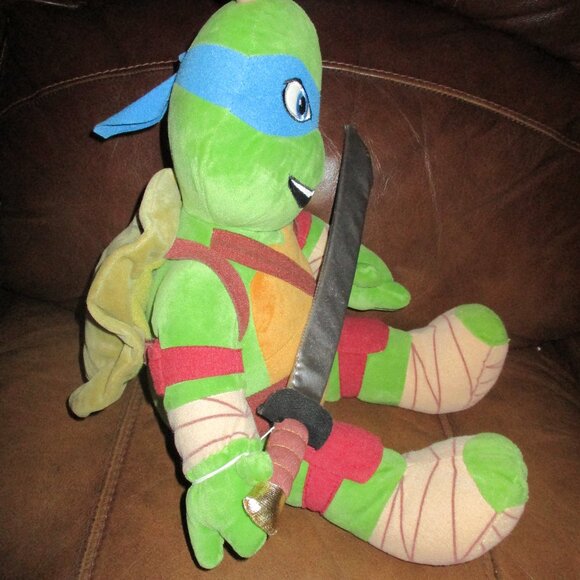 Build-A-Bear | Toys | Buildabear Tmnt Leonardo 8 Plush Shell Sword ...